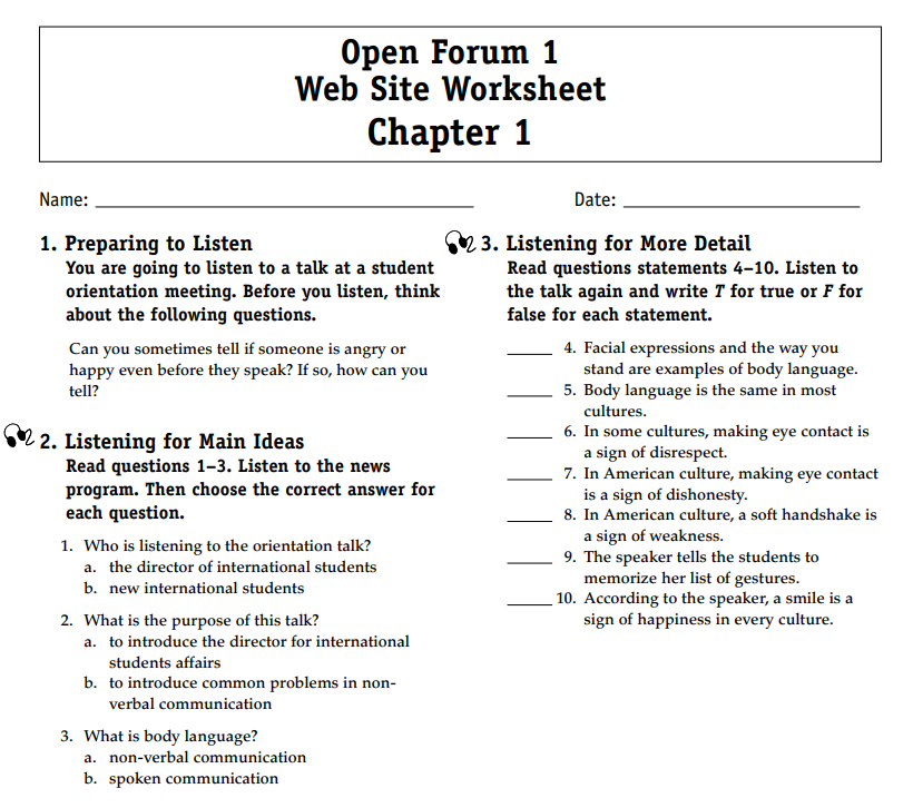 Open Forum online 1