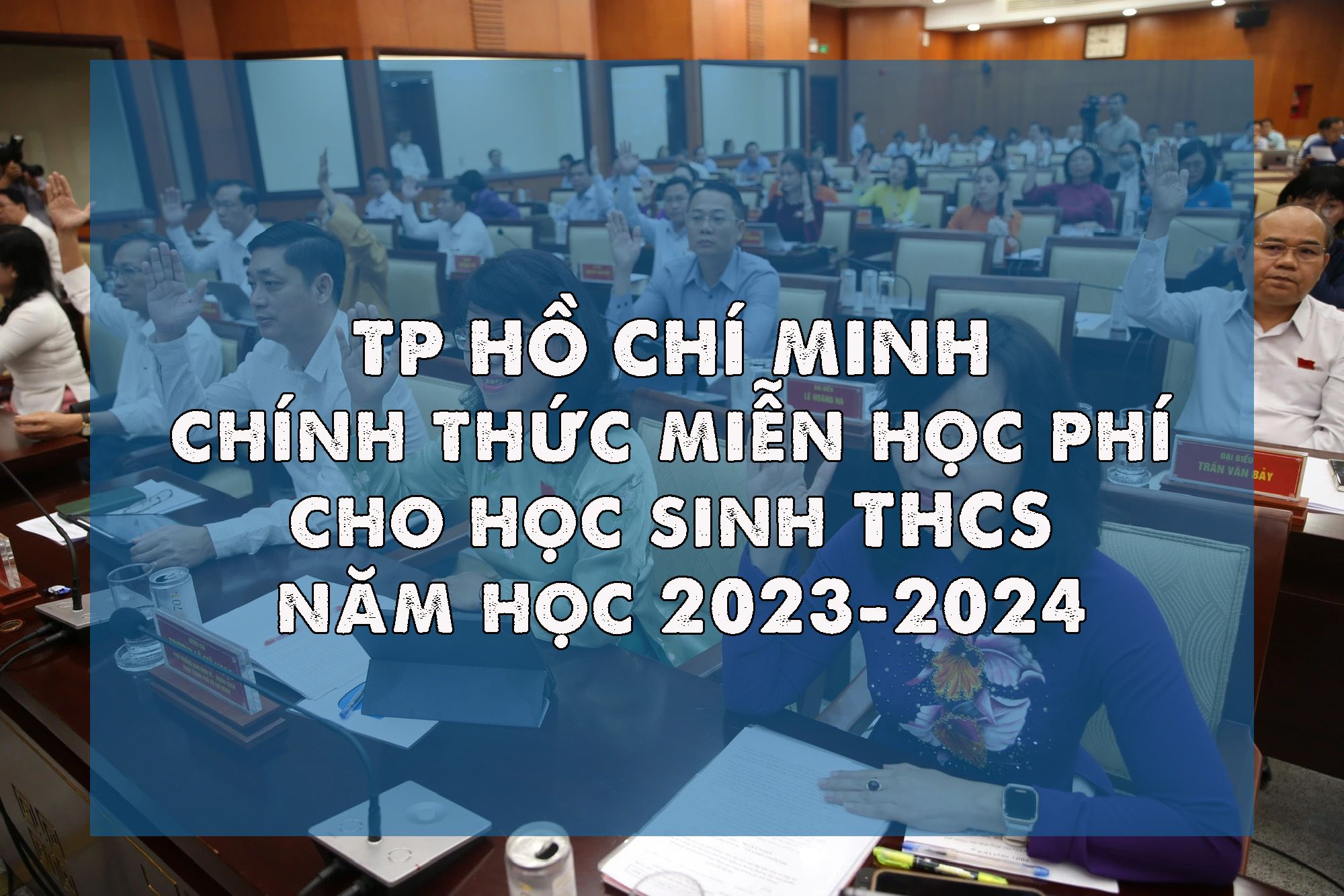 TP HCM chính thức miễn học phí cho học sinh THCS năm học 2023-2024